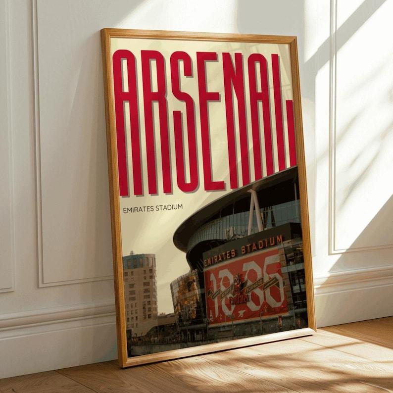 Arsenal Poster Emirates Stadium Wall Art – Football Typography - TikTok ...