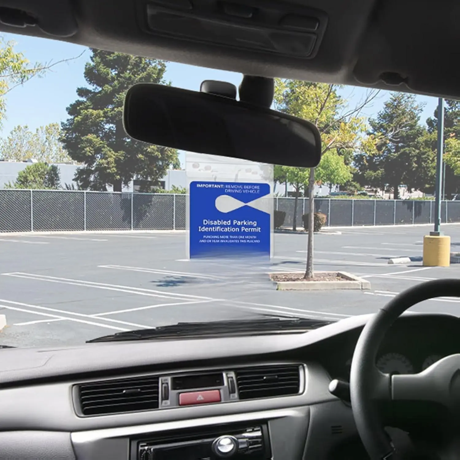 Handicap Placard Holder, Ultra Transparent Disabled Parking Permit ...