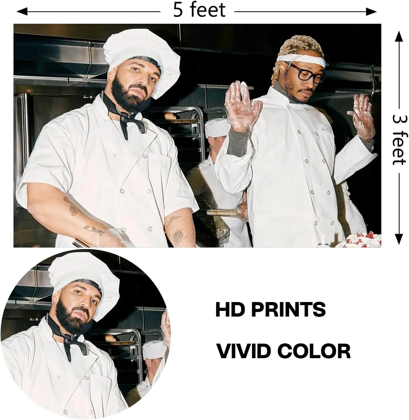 Drake and FutureT Rapper 3x5Ft Flag Tapestry Funny Banner Decoration ...