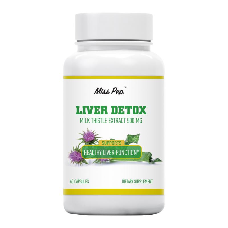 MissPep Milk thistle Liver Detox 60 Capsules Artichoke Extract Supports ...