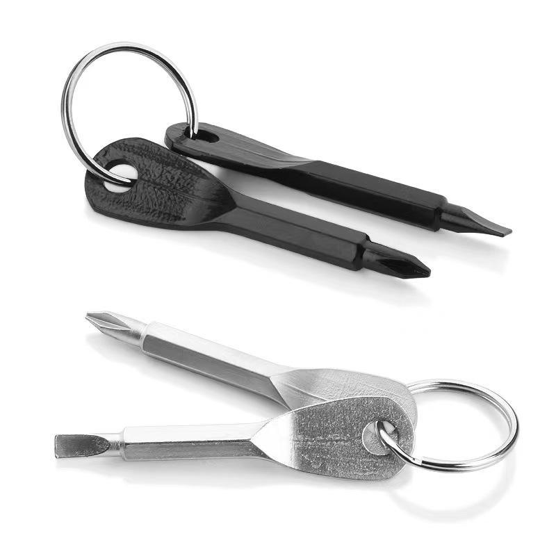 Portable Mini Screwdriver (2pcs), Camping Mini Screwdriver Keychain ...