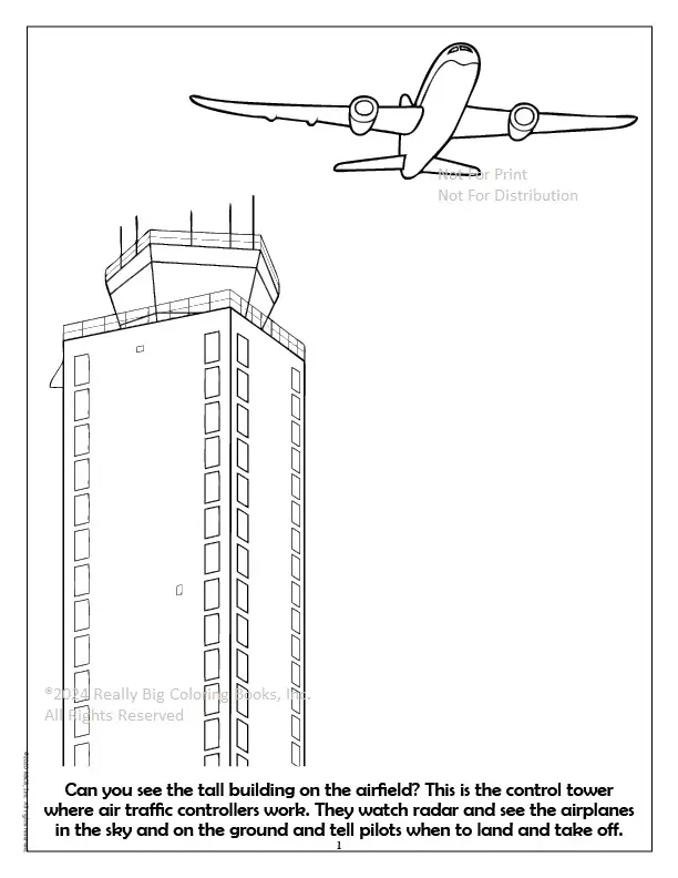 Airport Imprint Coloring Book 8.5 x 11 Soft Cover Regular Edition ...