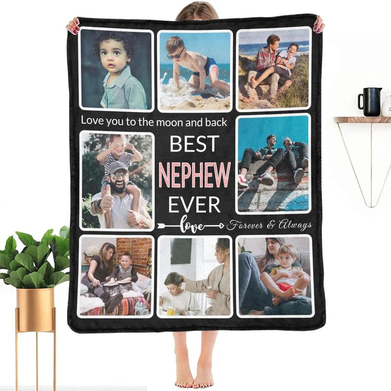 Gift for Nephew Customized Blanket with Photo, Make a Personalized ...