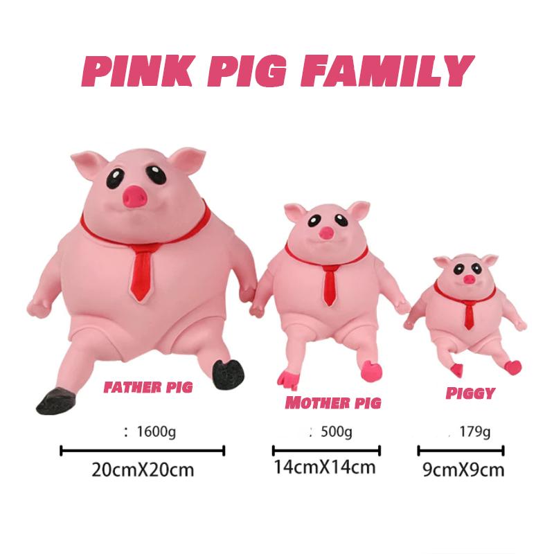 Pink Pig Stress Relief Squeezing Toy, Pink Pig, Pink Boss Sand Core ...
