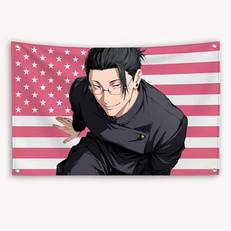 Geto Suguru American Flag Anime JJK: Jujutsu Kaisen Banner Outdoor ...