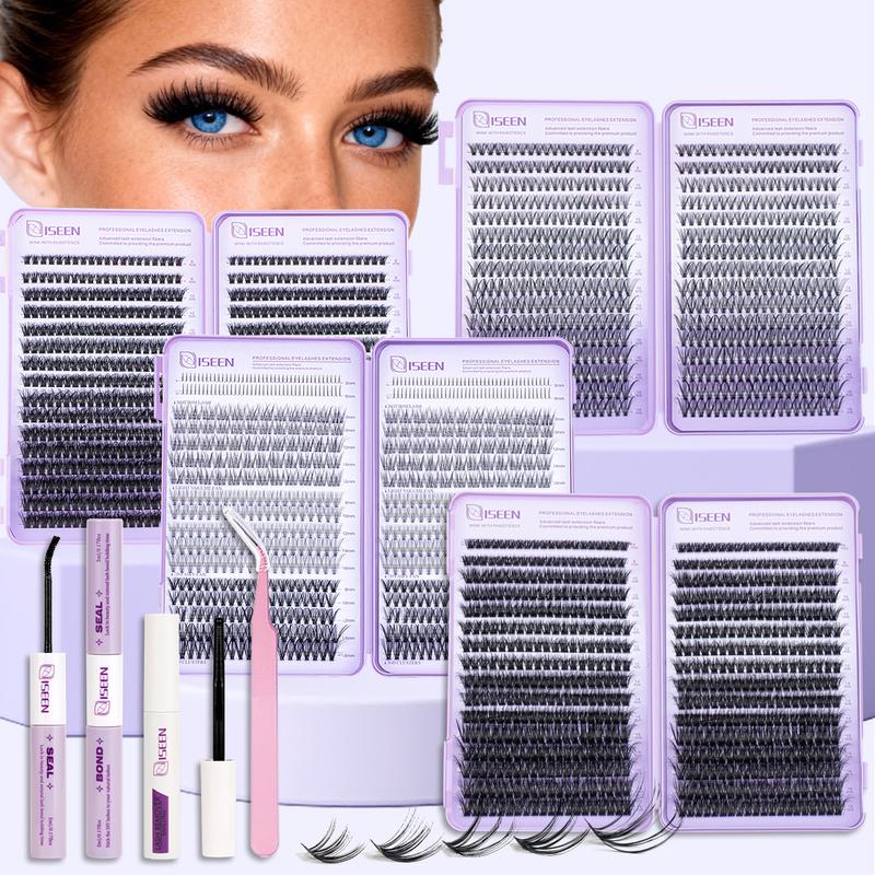 Mix Length DIY Cluster Eyelash Extension Kit, 8-16mm Curled Lashes ...