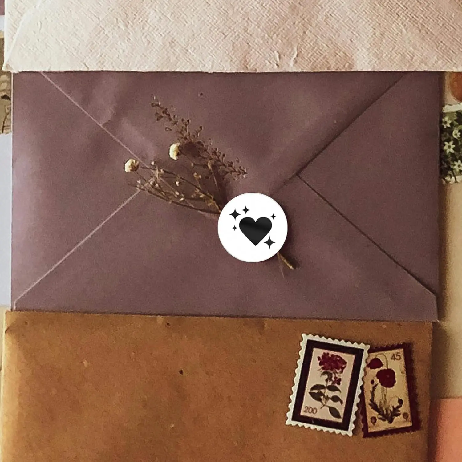 White Circle Thermal Labels Vinyl 1 Inch Self-Adhesive Round Stickers ...