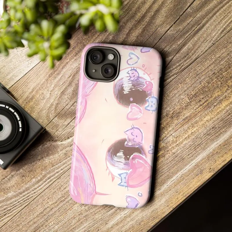 Dreamy INS Glittering Big Eyes Comic Girl Lovely Phone Case, Cute ...