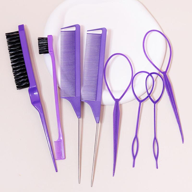 Hair Comb and Hair Braiding Set, Including 4 Weaving Tool Rings, 2 ...