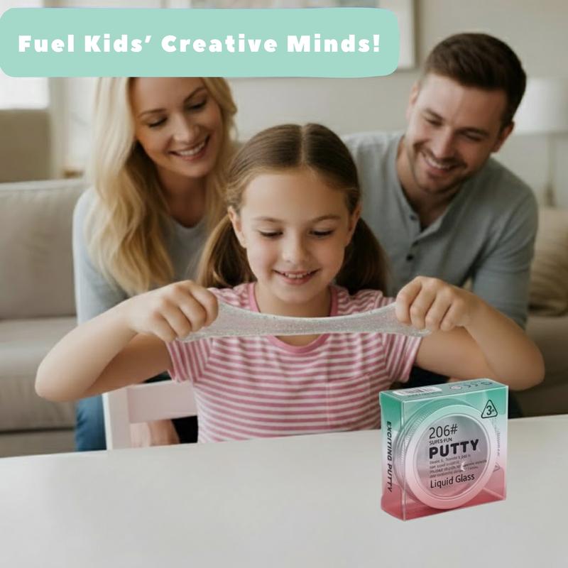Liquid Glass Smart Putty – Crystal Clear Transparent Sensory Putty for ...
