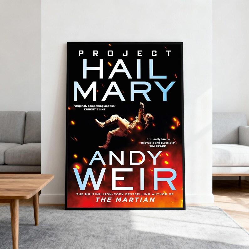 Project Hail Mary 2025 Movie Poster | High-Definition Replica Canvas ...
