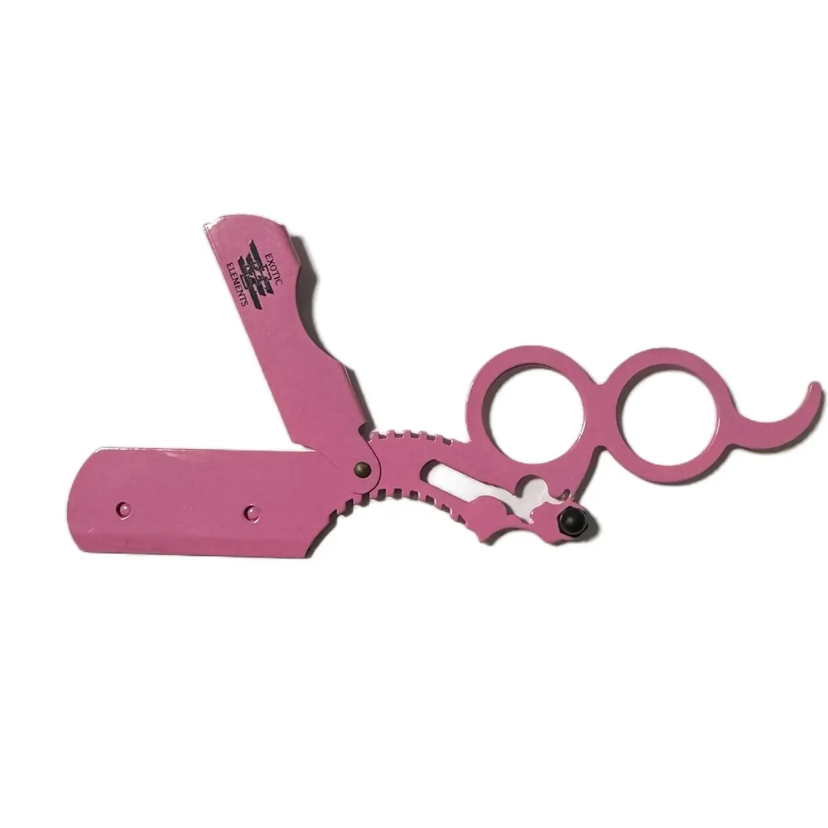 Barber and Salon Shaving Straight Edge Razor Unisex Pink and Black ...