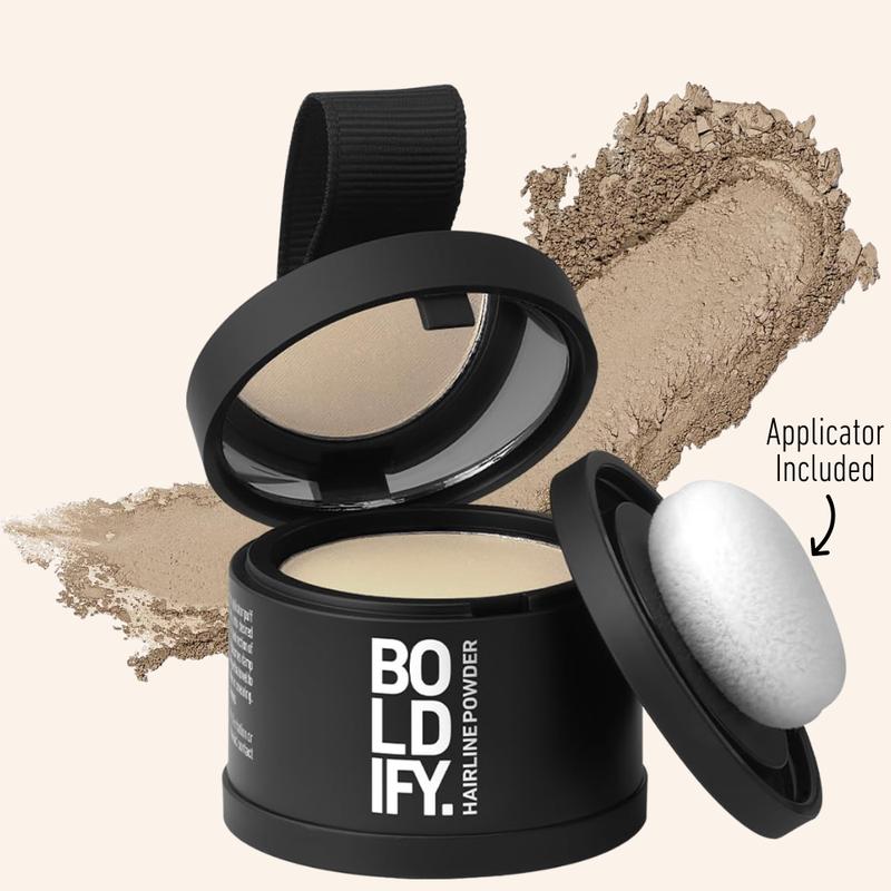 BOLDIFY Hairline Powder - Root Touch Up Hair Color for Gray Coverage ...