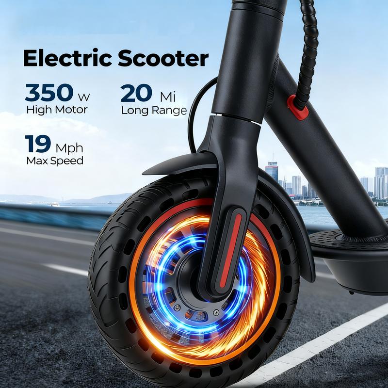 350W Brushless Motor Foldable Electric Scooter with App-Controlled ...