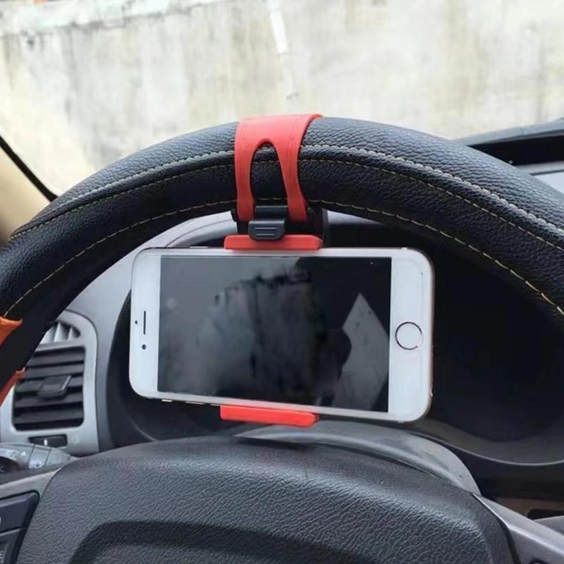 Car Steering Wheel Phone Holder, Stable & Non-shaking Car Steering ...