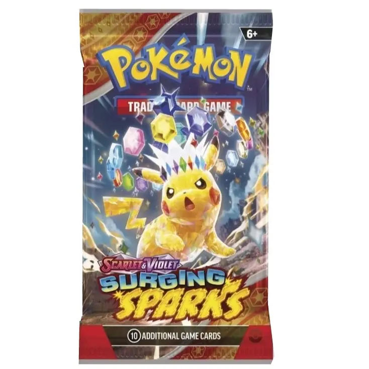Pokémon TCG: Scarlet & Violet Surging Sparks Booster Pack - 10 Cards ...