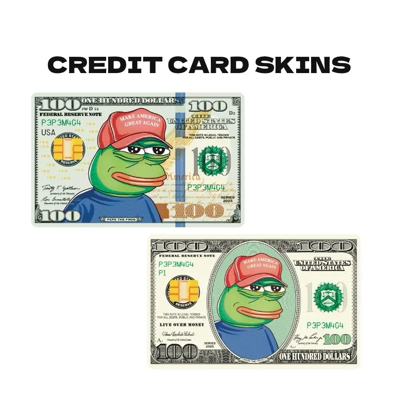 MAGA pepe kek frog sticker skin for debit Credit EBT Credit Card ...