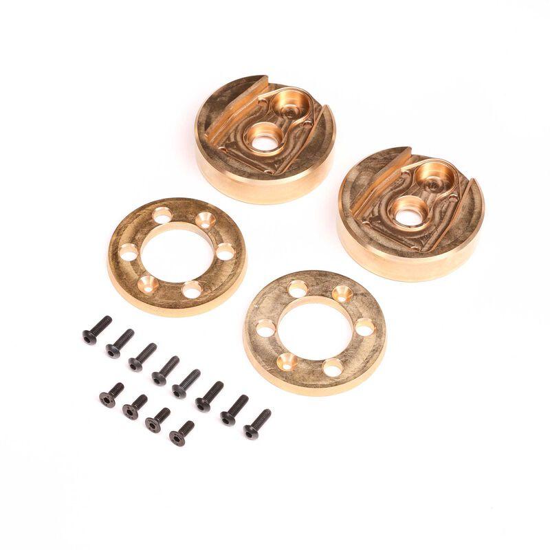 Axial Portal Cover and Weights, Brass (122.4g,34.6g ea), AF16P: AXP8 ...