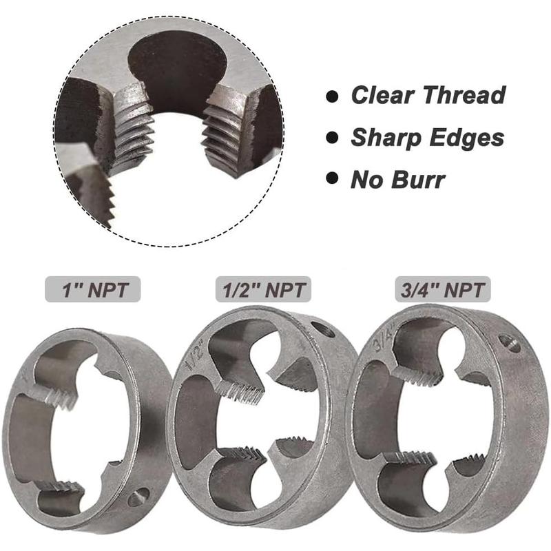 6 count PVC Thread Maker Tool Pipe Threader Plumbing Tool Kit Plastic ...