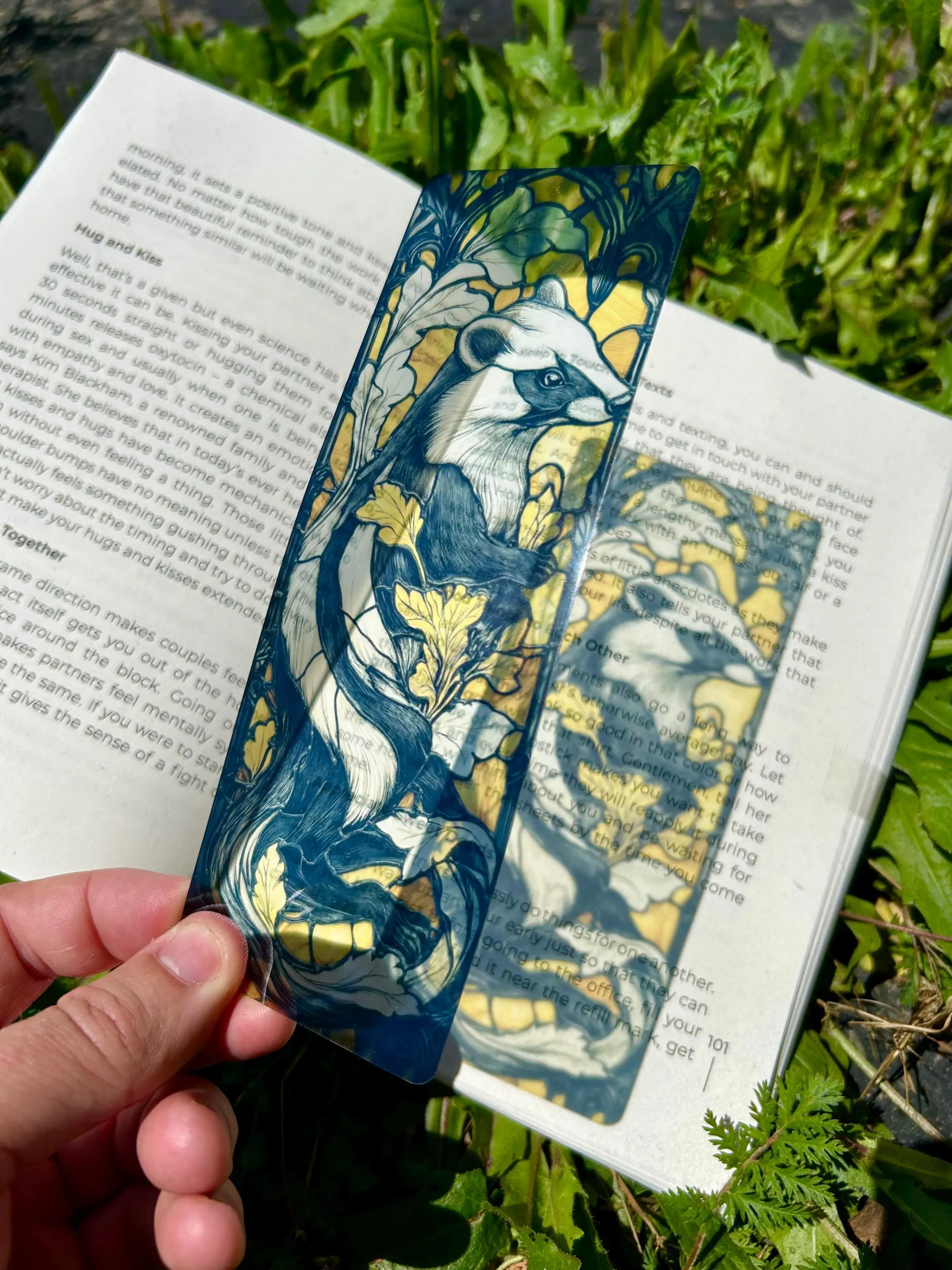 Loyal Badger Helga Bookmark – Potter Inspired, Harry Magical Badger Art ...