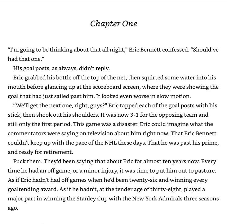 Common Goal: A veteran goalie and a younger student find an unexpected ...
