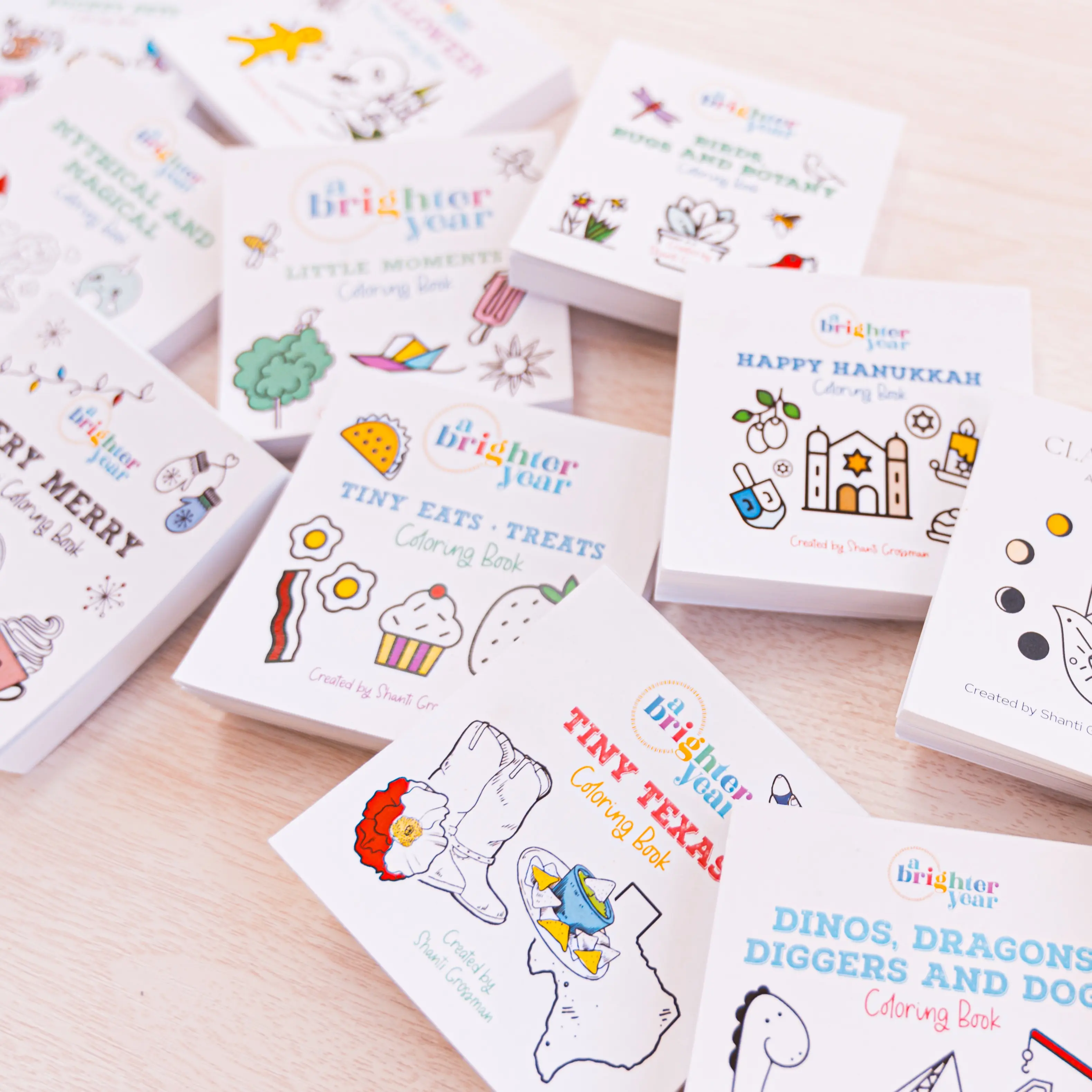 Almost Perfect 6 piece Mystery Mini Coloring Book Bundle by A Brighter ...