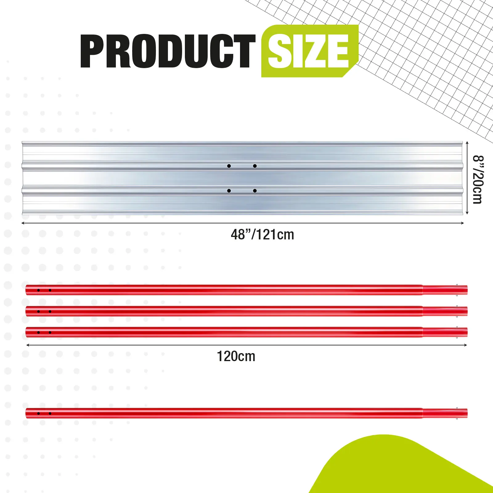 Professional Grade Magnesium Alloy Concrete Float Tool Set - 48×8 ...