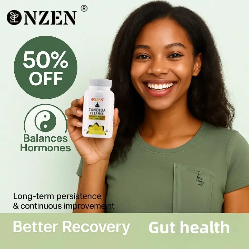 NZEN Candida Cleanse | 60-Day Gut Reset for Digestive Comfort & Yeast ...