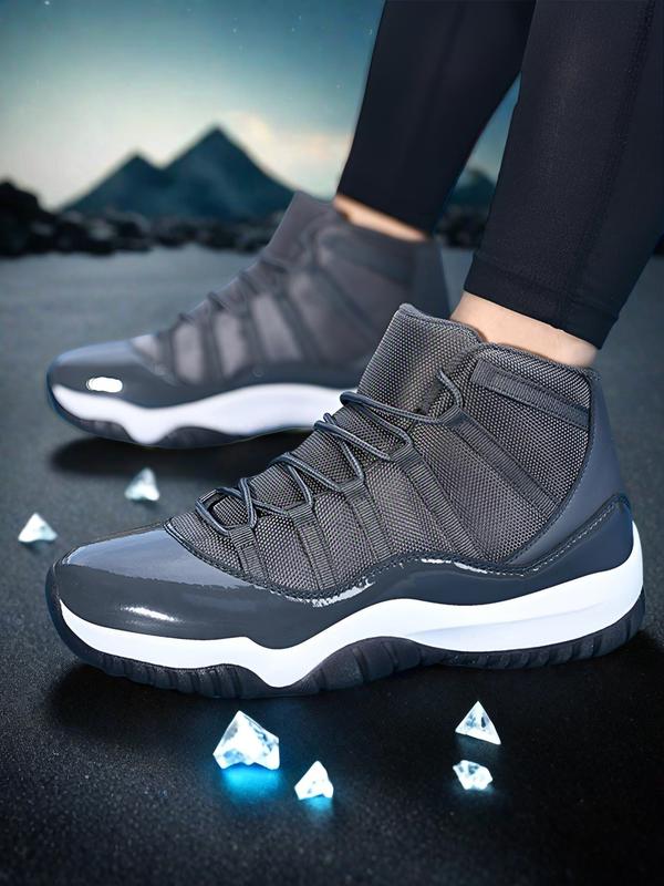 Men's High Top Basketball Shoes, Sporty Design, Comfortable and Durable ...