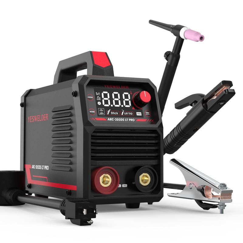 YESWELDER 205Amp 110/220V Stick Welder with Lift TIG Torch, ARC-205DS ...