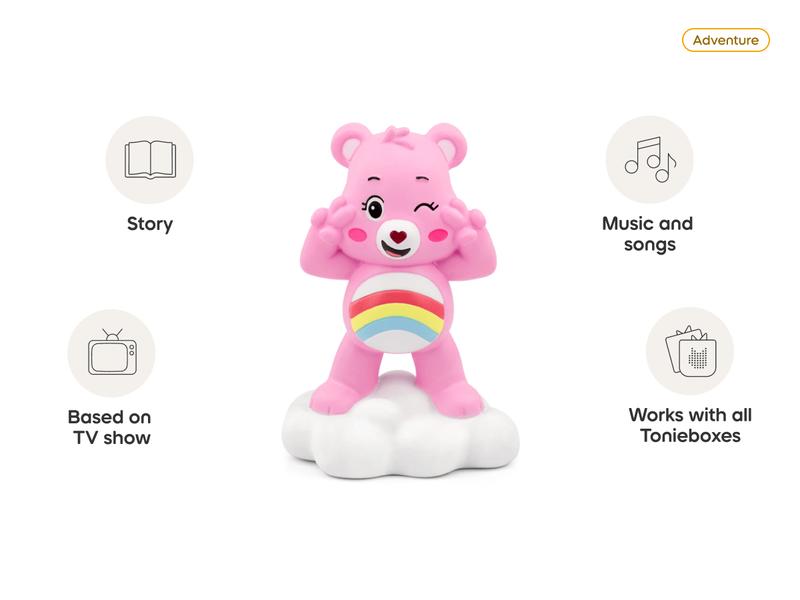 Tonies Care Bears: Cheer Bear Audio Toy Figurine for Toniebox 1 ...