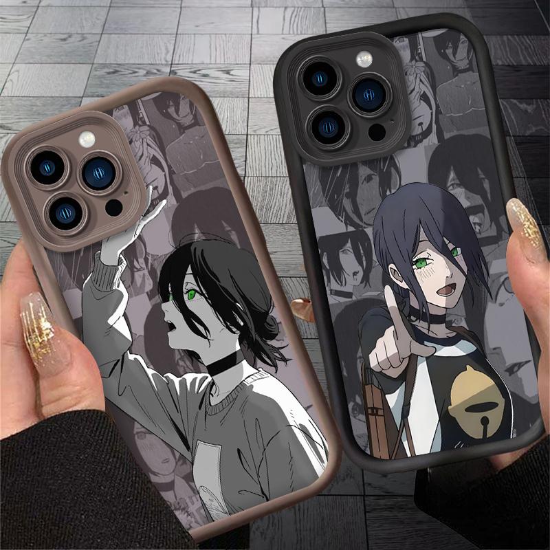 Anime Chainsaw Man Cute Reze Silicone Phone Case For iPhone 17 16 15 14 ...