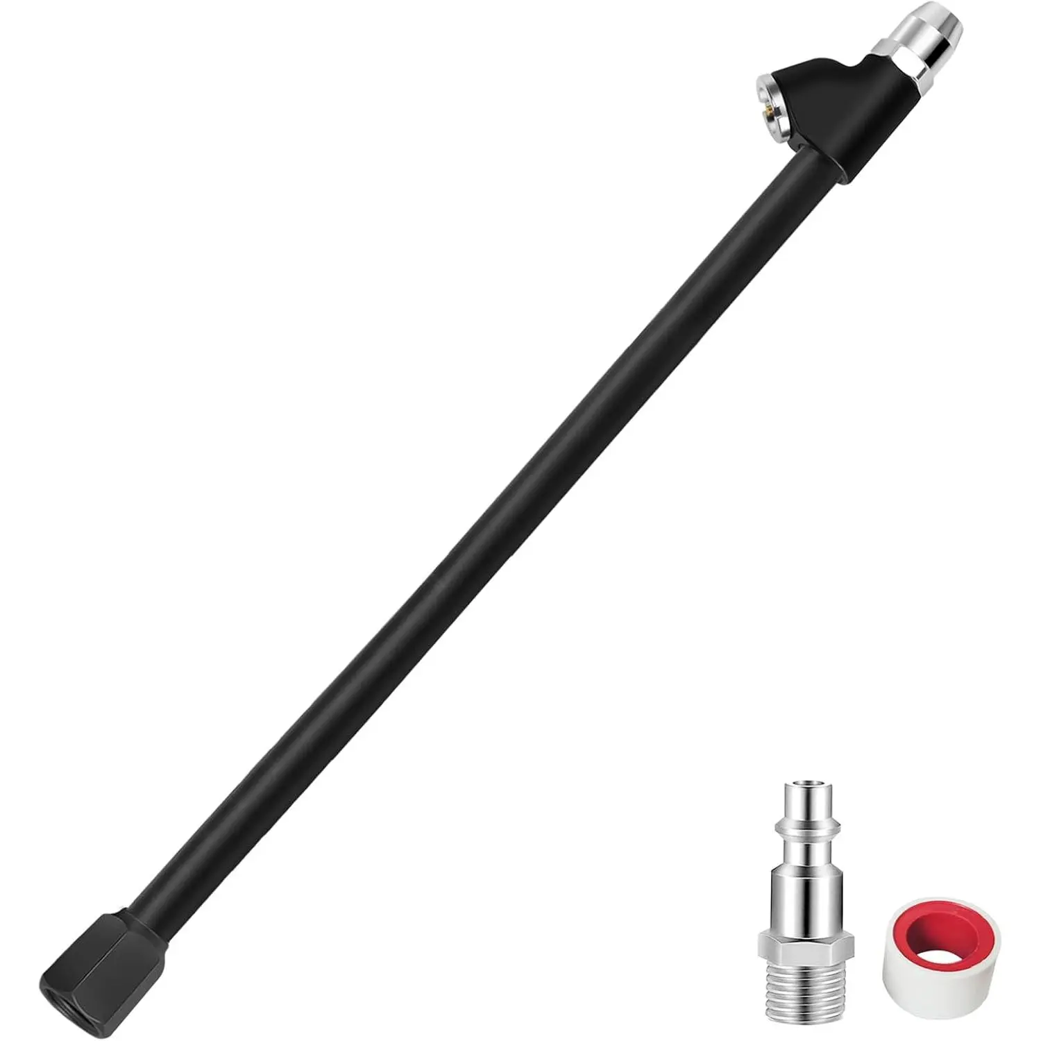 Air Chuck,12" Extended Reach Air Chucks for Tires,Heavy Duty Dual Head ...
