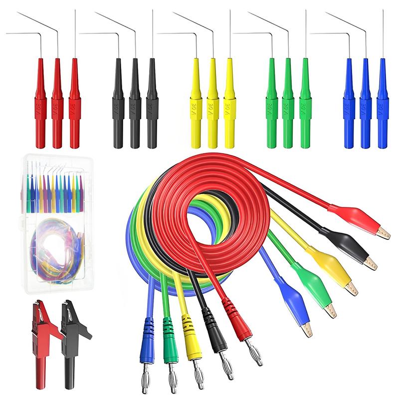 22Counts Back Probe Kit 4mm Banana Plug Alligator Clip Kit with 3 ...