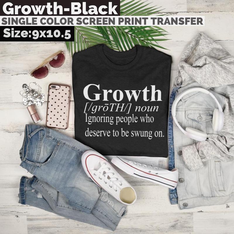 Growth Screen Print Transfer White lo - TikTok Shop