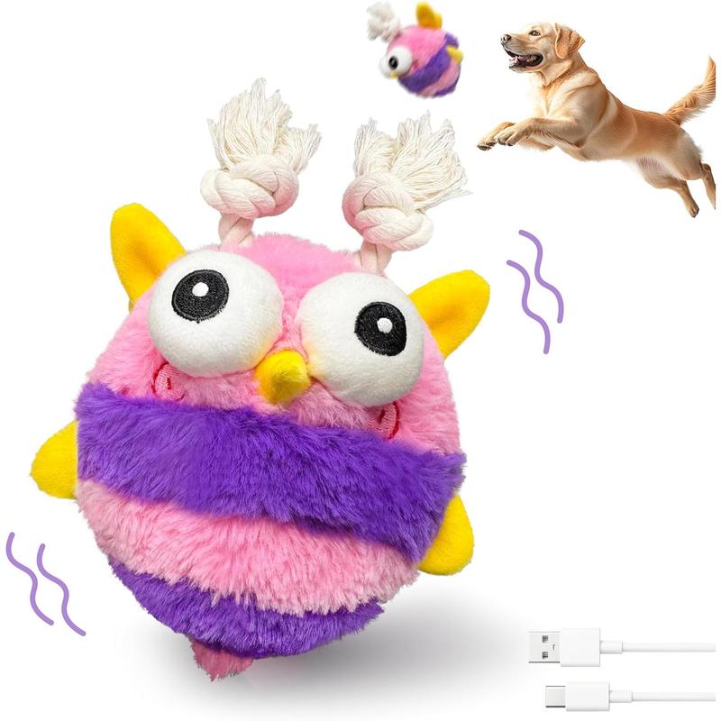 Moving Dog Toys – Rechargeable Interactive Dog Squeaky Toy with Motion ...