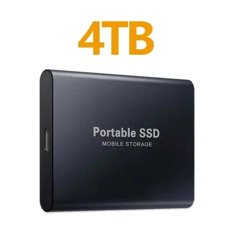 Portable USB 3.1 SSD, 1TB 2TB 4TB External Solid State Drive, High ...