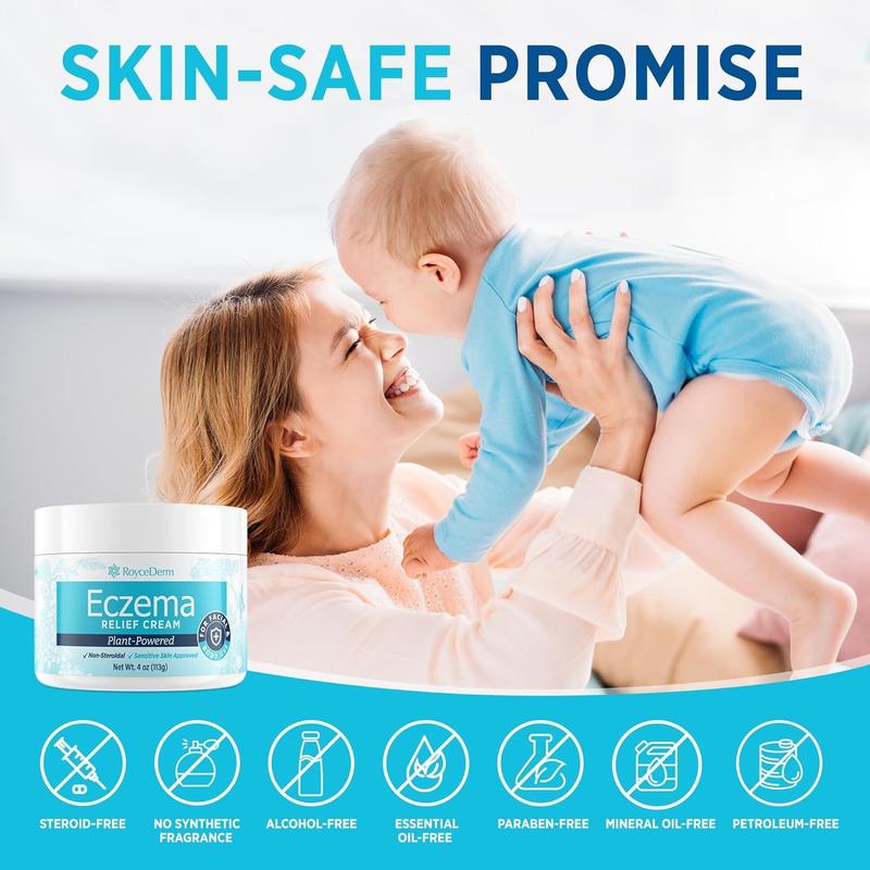 Roycederm Eczema & Psoriasis Cream for Dry, Itchy Skin – Moisturizer ...
