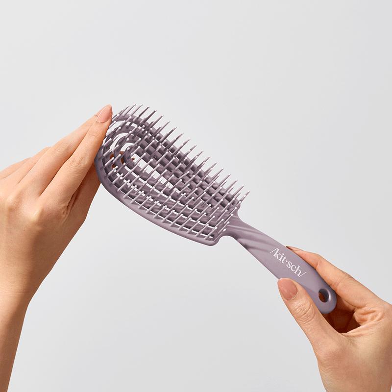 Kitsch Soft Violet Detangling Flexi Brush - TikTok Shop