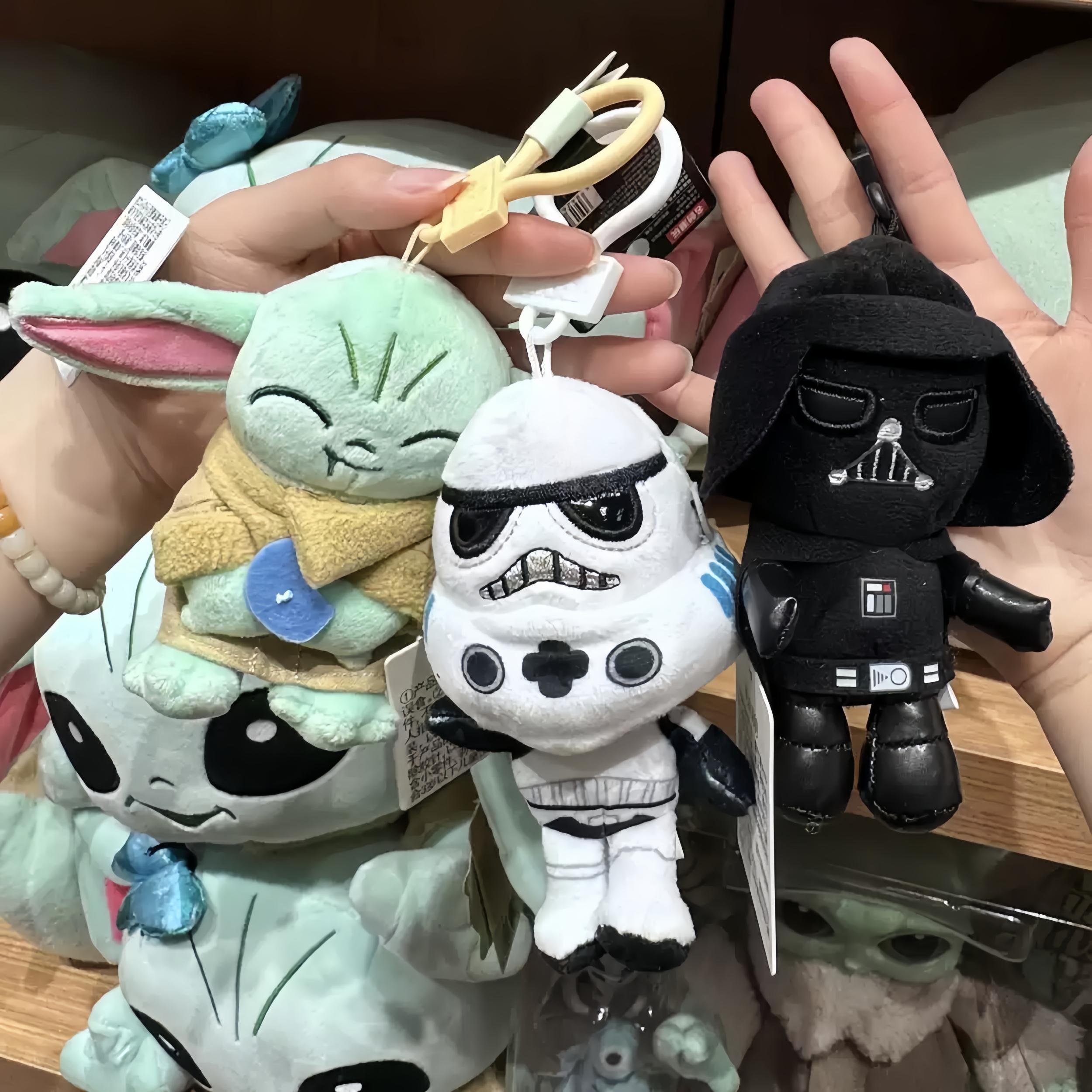 MINISO Star Wars Mandalorian Grogu Plush Keychain Collection, Cute Baby ...