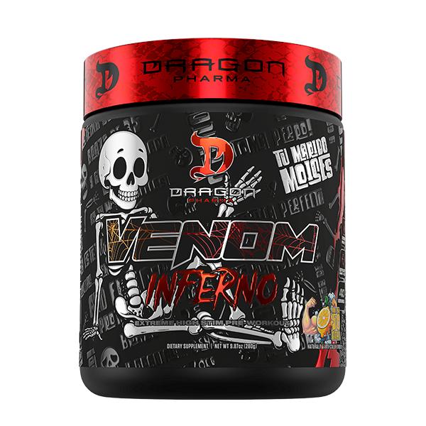 Dragon Pharma Venom Inferno Pre-Workout Fitness Supplement (40/20 ...