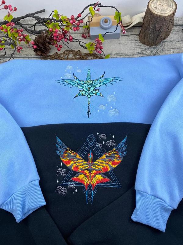 Avatar Fire and Ash embroidered T-shirt Sweatshirt Hoodie, Pandora ...