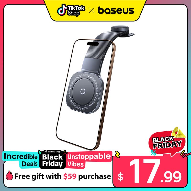 Baseus for MagSafe Car Mount, Magnetic Phone Holder for Car, Bendable ...