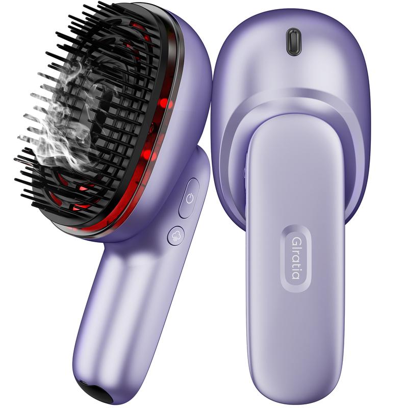 Electric Scalp Massager Comb with Red Light, Portable Vibrating Hair ...