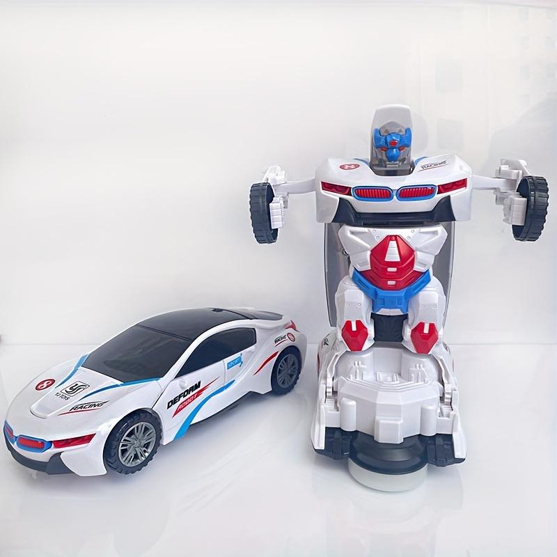 Transforming Robot Race Car Toy with Cool Design Colorful Lights ...