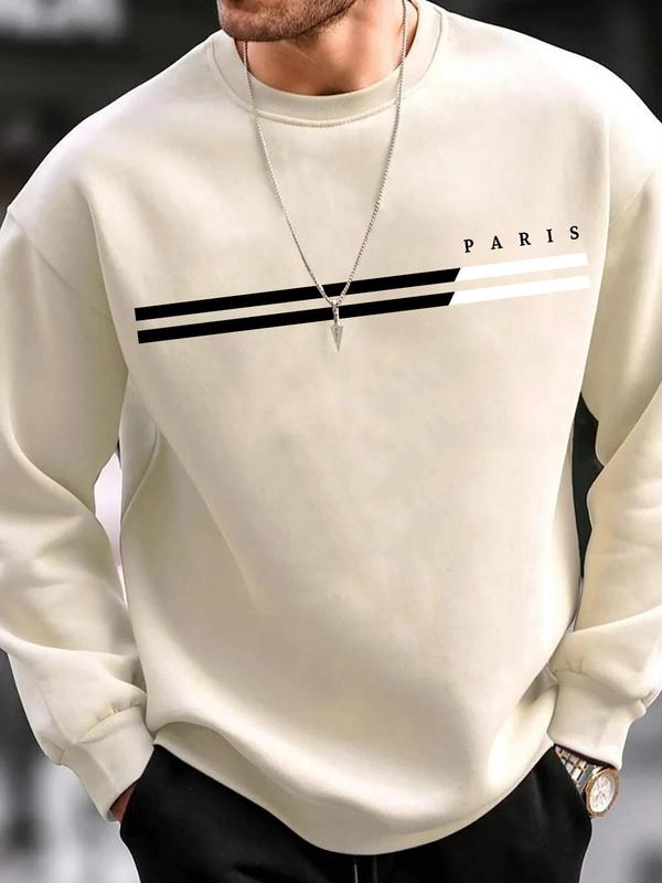 Unisex Men's Round Neck Graphic Sweatshirt, Loose Casual Dro - TikTok Shop