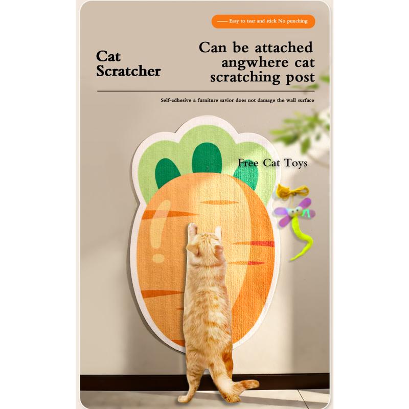 2025 New pattern wall mounted cat scratch pad, cat paw grinding tool ...