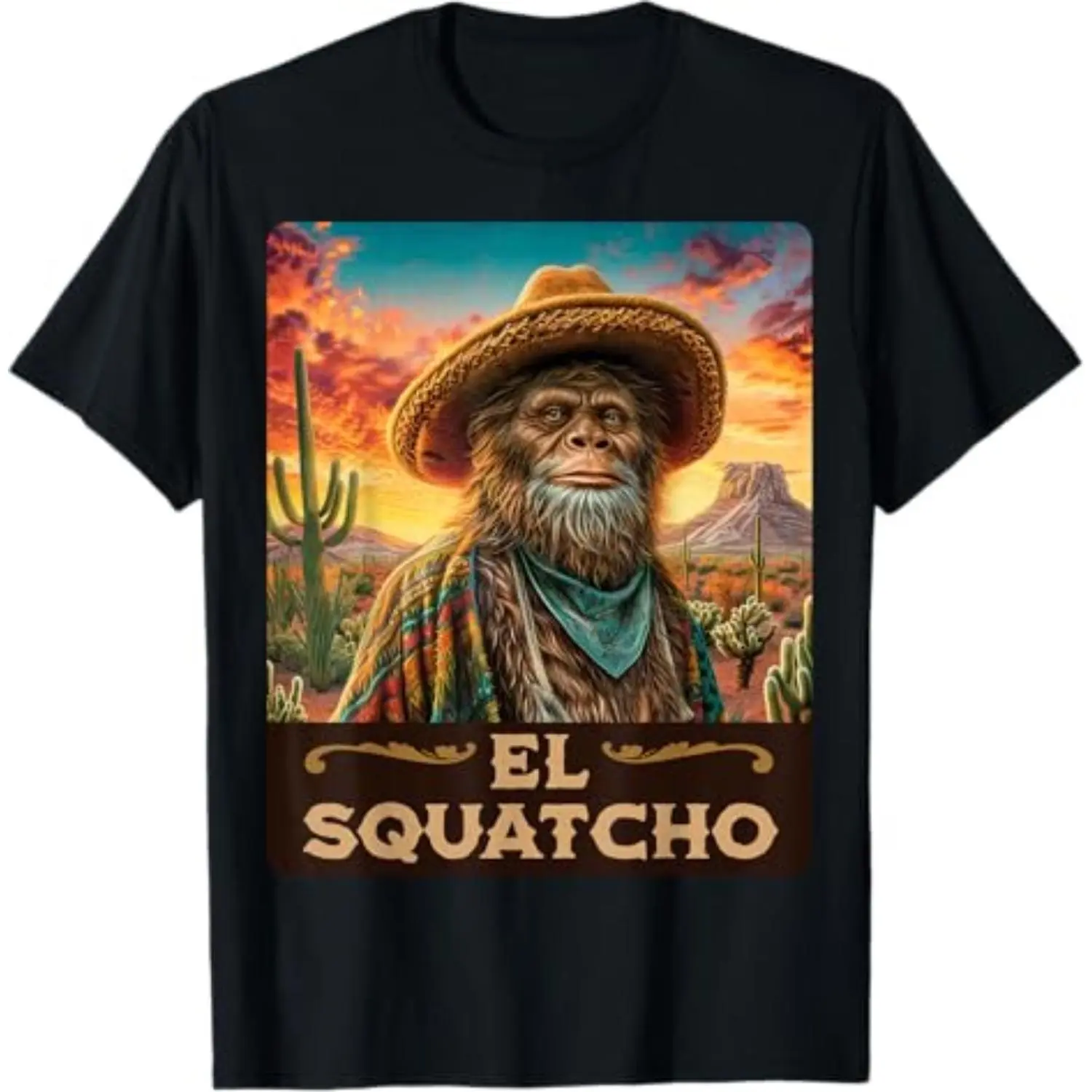 Comfort Cotton Short Sleeve T- Shirt Guardian of the desert: Bigfoot ...