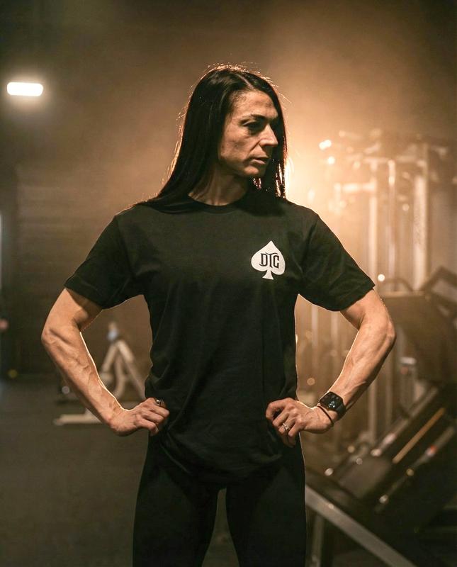 Die Tryin Ace of Spades Fitted Gym Tee - 100% Cotton CVC Color ...