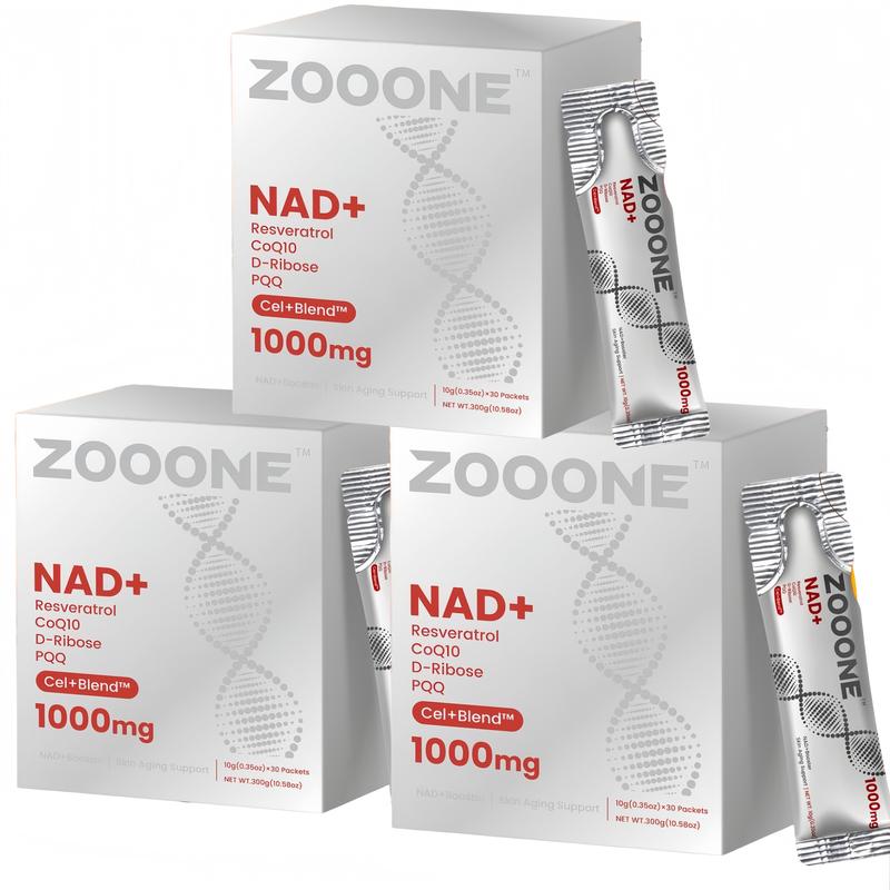 ZOOONE NAD 1000mg+ Berry Flavor Drink Mix for Skin Aging Support ...